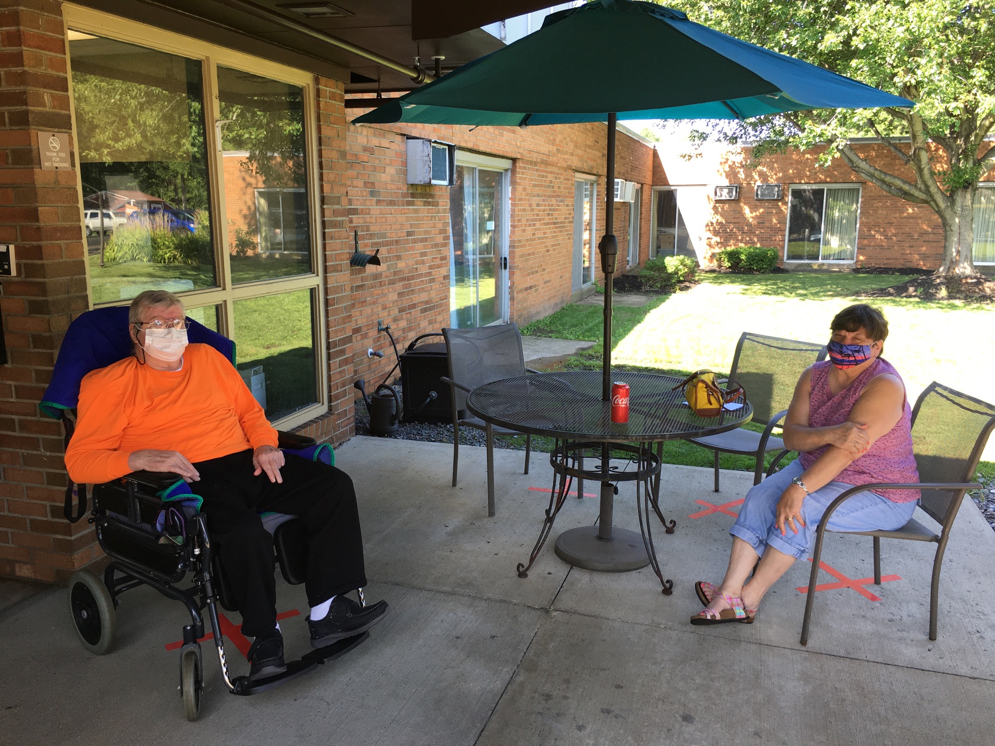 Outdoor Visits Begin at Ashtabula Nursing Home